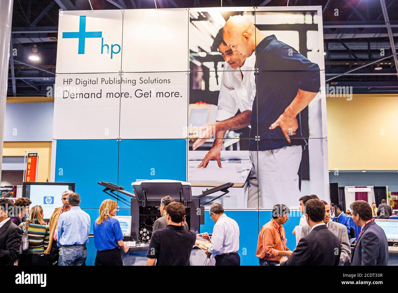 Large poster banner trade show hi-res stock photography and images - Alamy