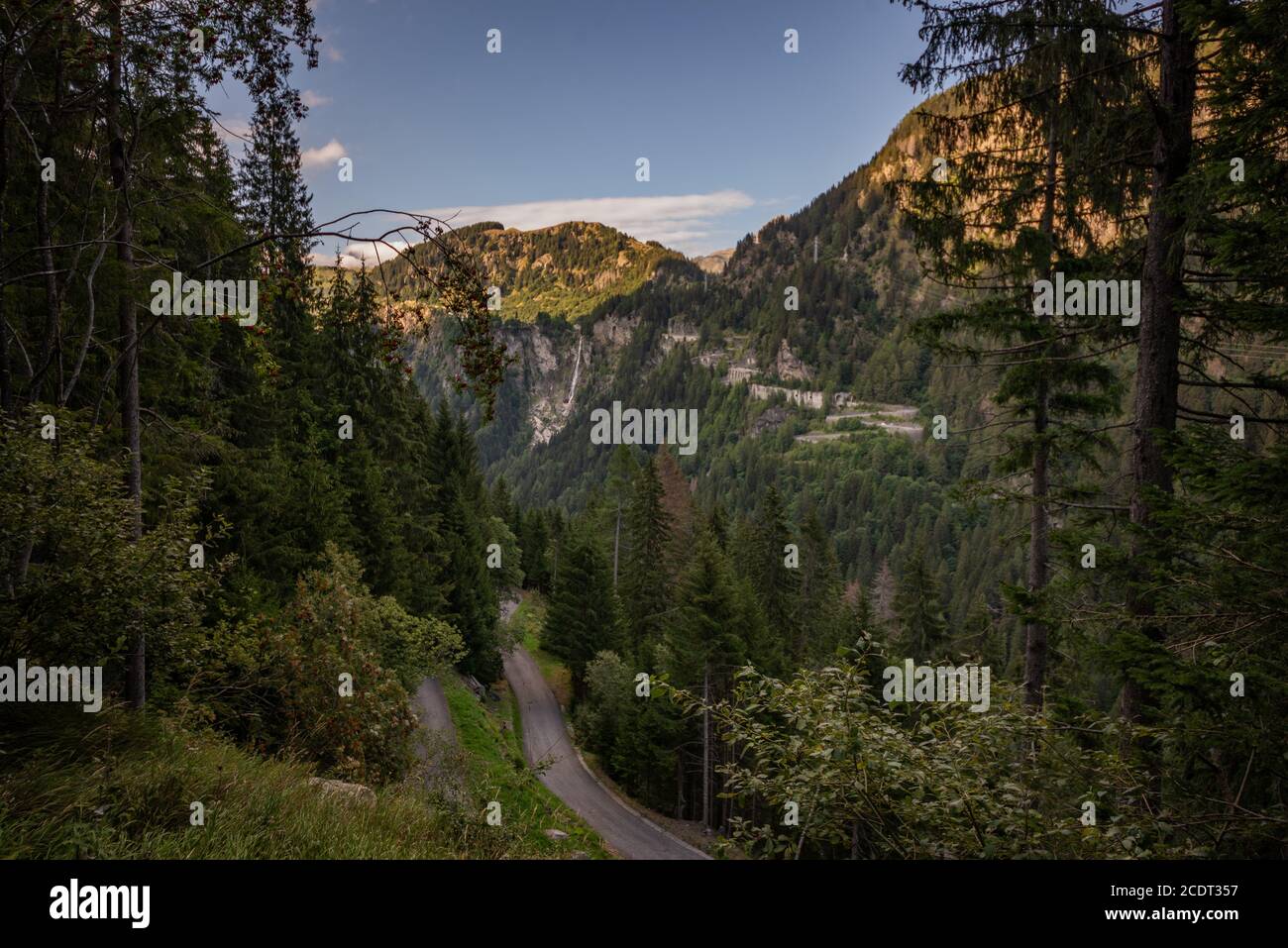 Panorama - Valle Spluga Stock Photo - Alamy