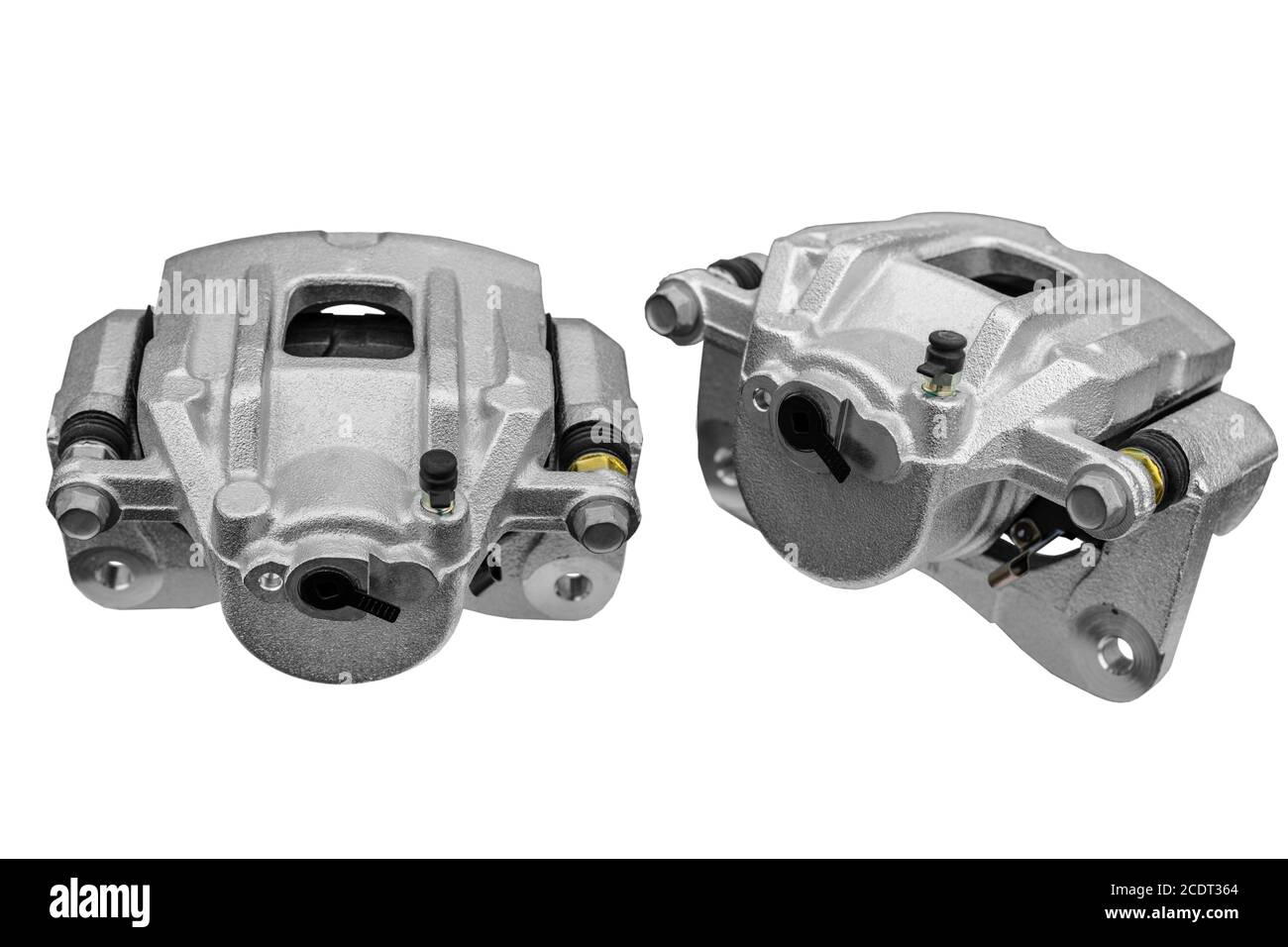 Cylinder assy, front disc brake on a white background Stock Photo - Alamy