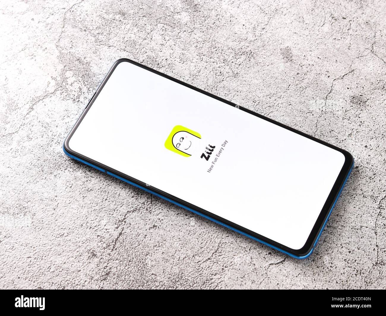 Assam, india - August 22, 2020 : Zili logo on phone screen stock image ...