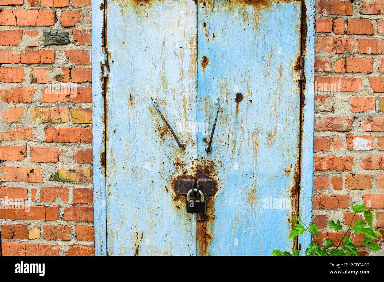 Metal door texture. Grunge iron gate background. Safety architecture ...