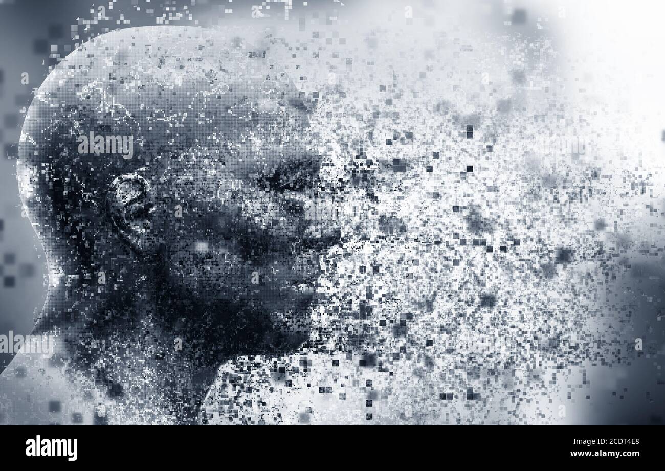 Digital face concept hi-res stock photography and images - Alamy