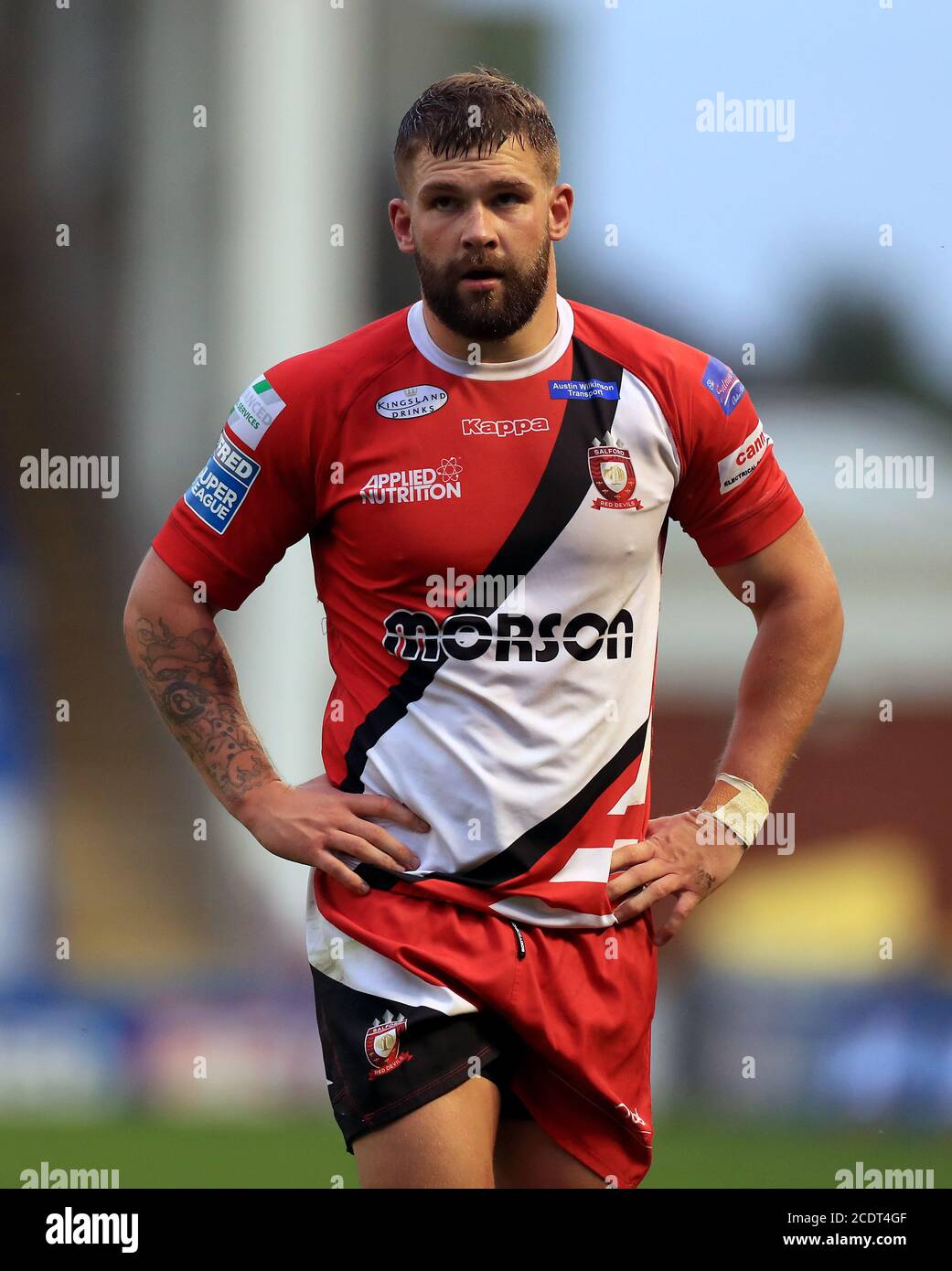 Salford Red Devils’ Ryan Lannon during the Super League match at the ...