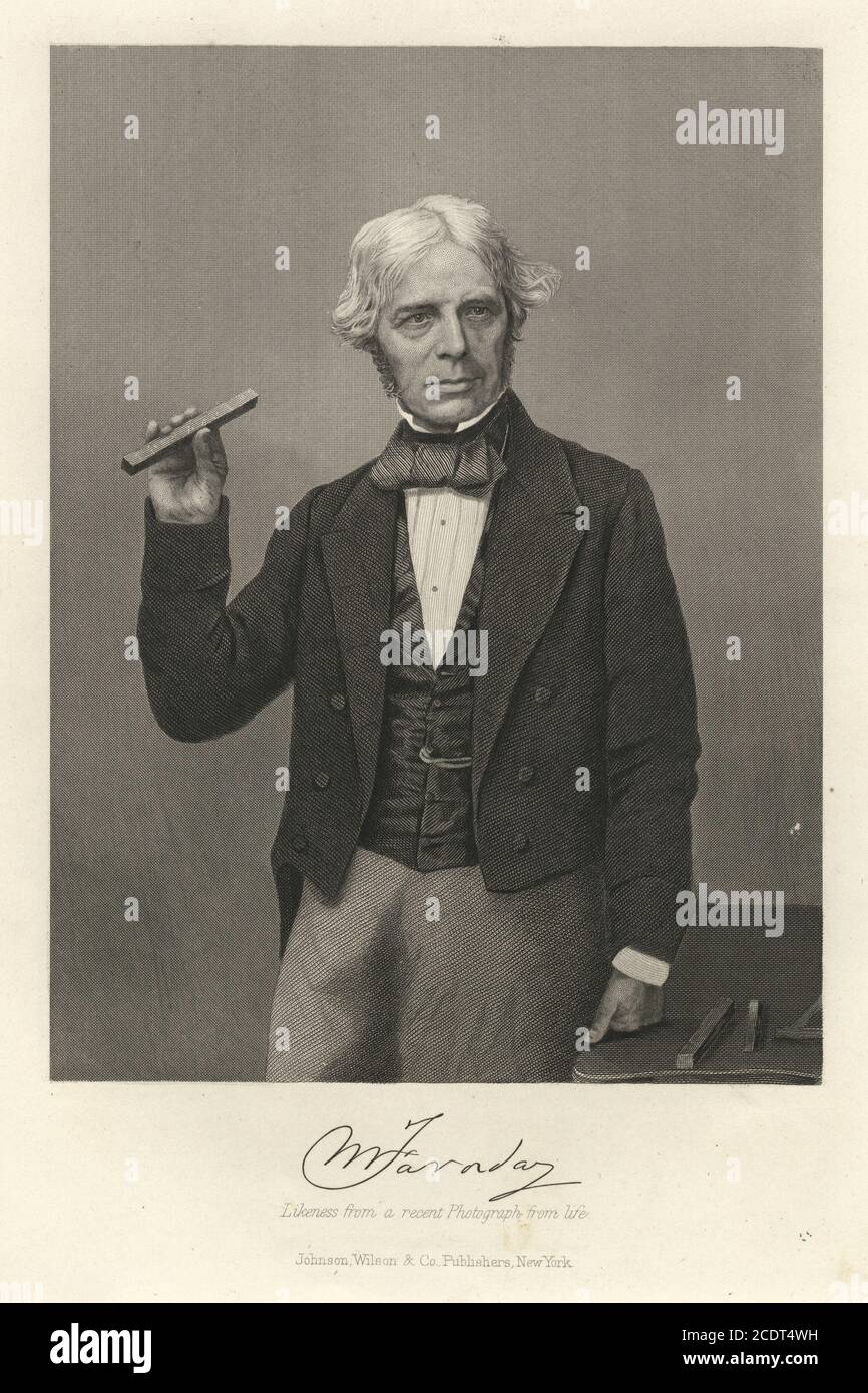 Michael Faraday, 1857, by Maull & Polyblank Stock Photo - Alamy