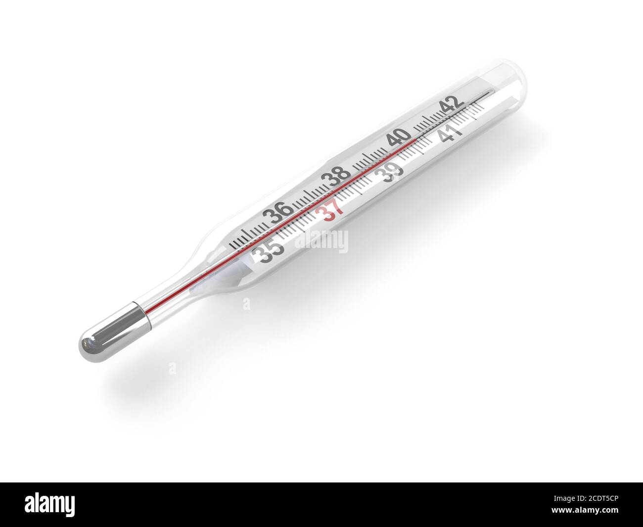 Thermometer isolated on white background Stock Photo - Alamy