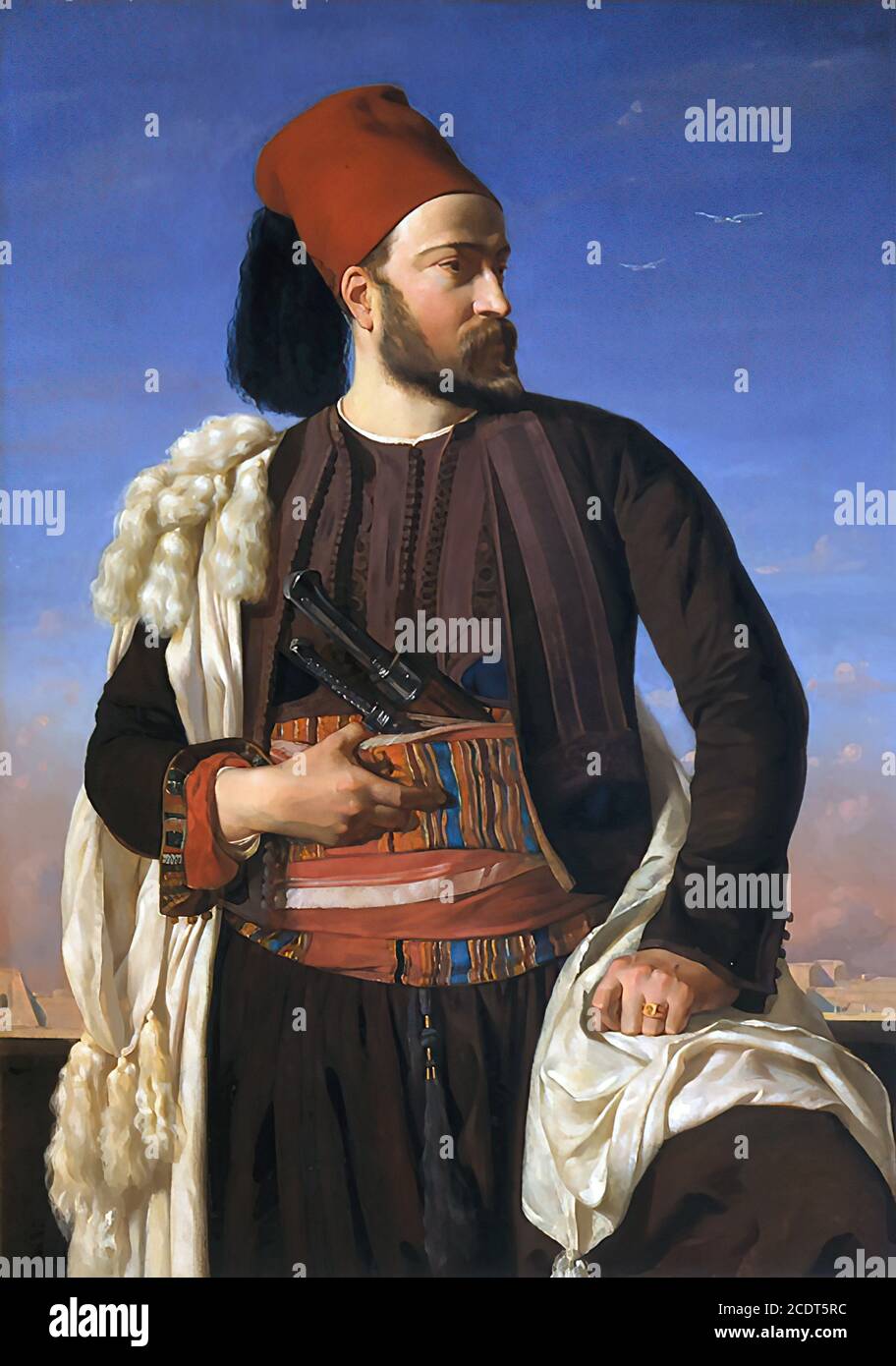 Benouville Léon - Leconte De Floris in an Egyptian Army Uniform ...
