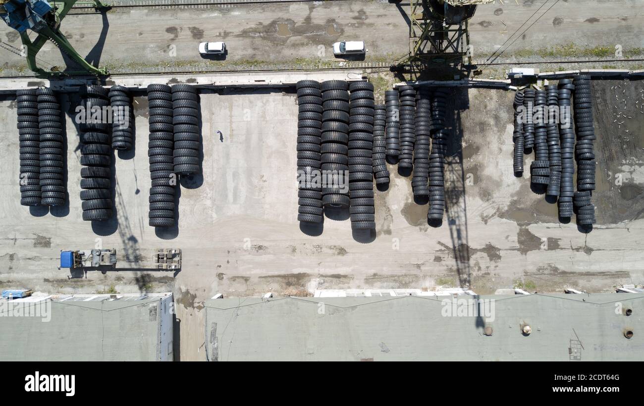 Large diameter tires Stock Photo - Alamy