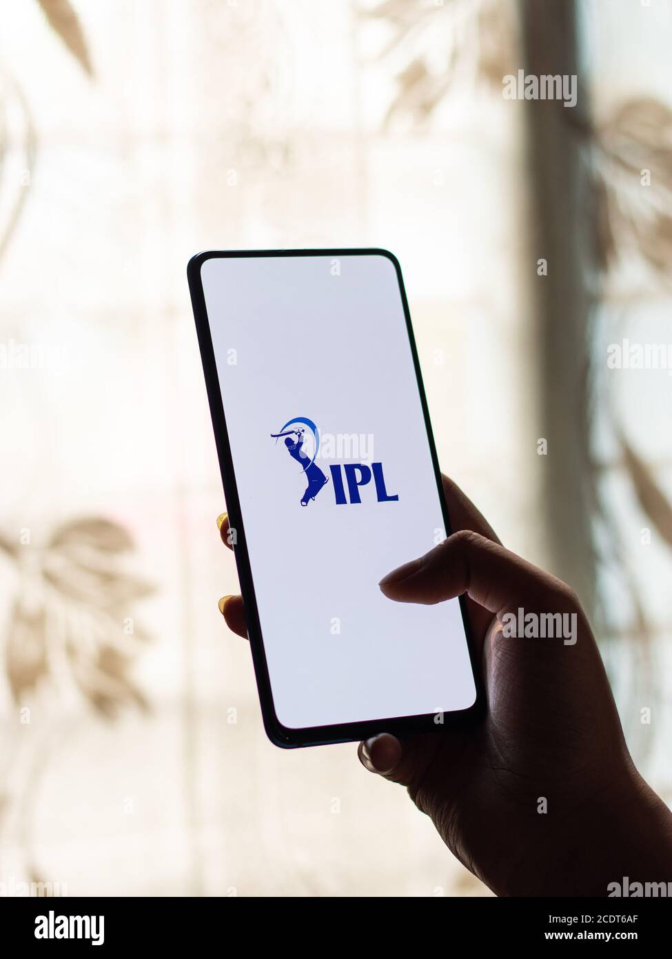 Assam, india - August 27, 2020 : IPL logo on phone screen stock image ...