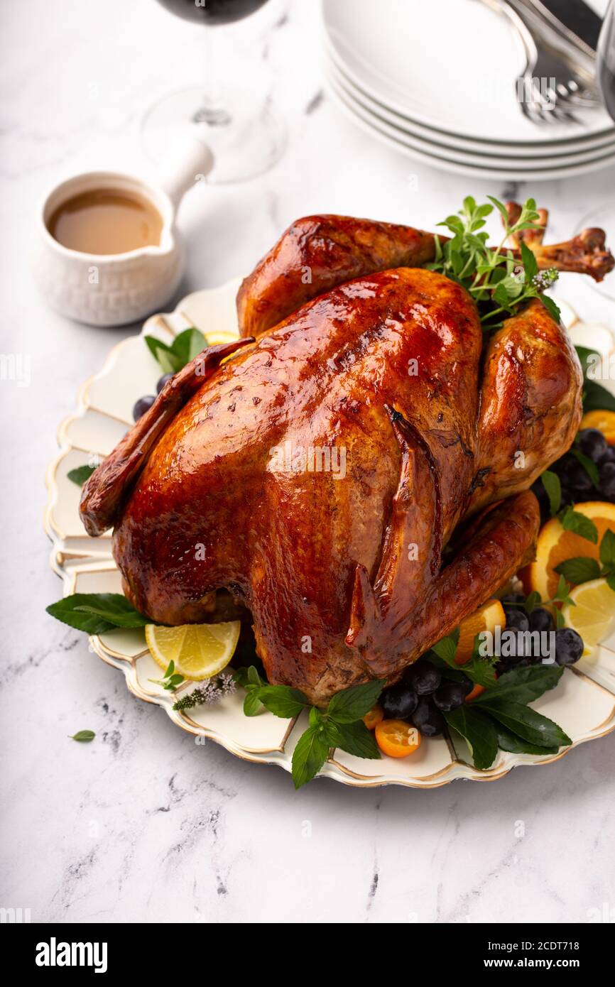 Thanksgiving or Christmas turkey Stock Photo - Alamy