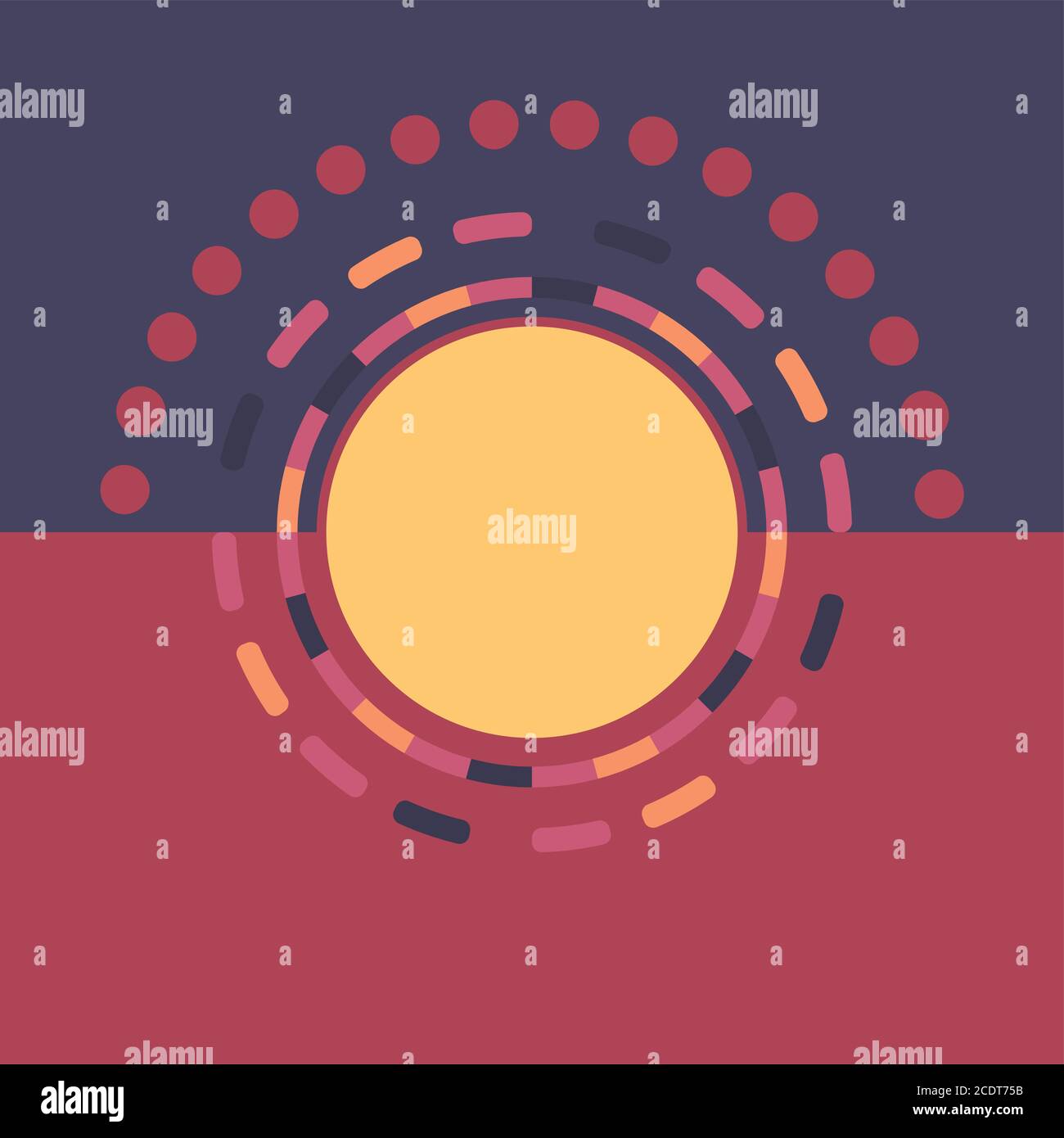 Technology colorful round background. Abstract digital illustration ...