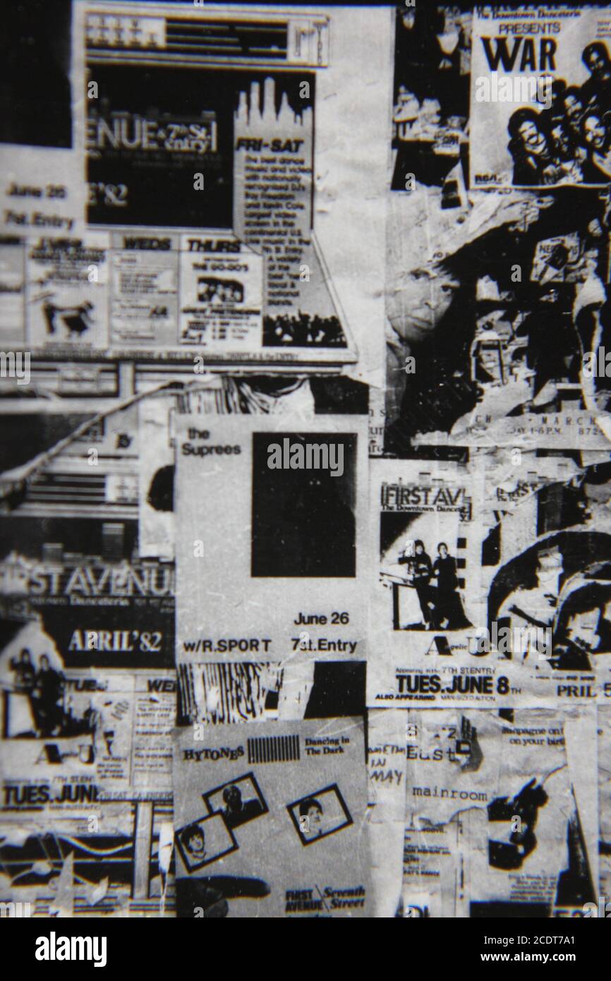 Wall full of advertisements hi-res stock photography and images - Alamy