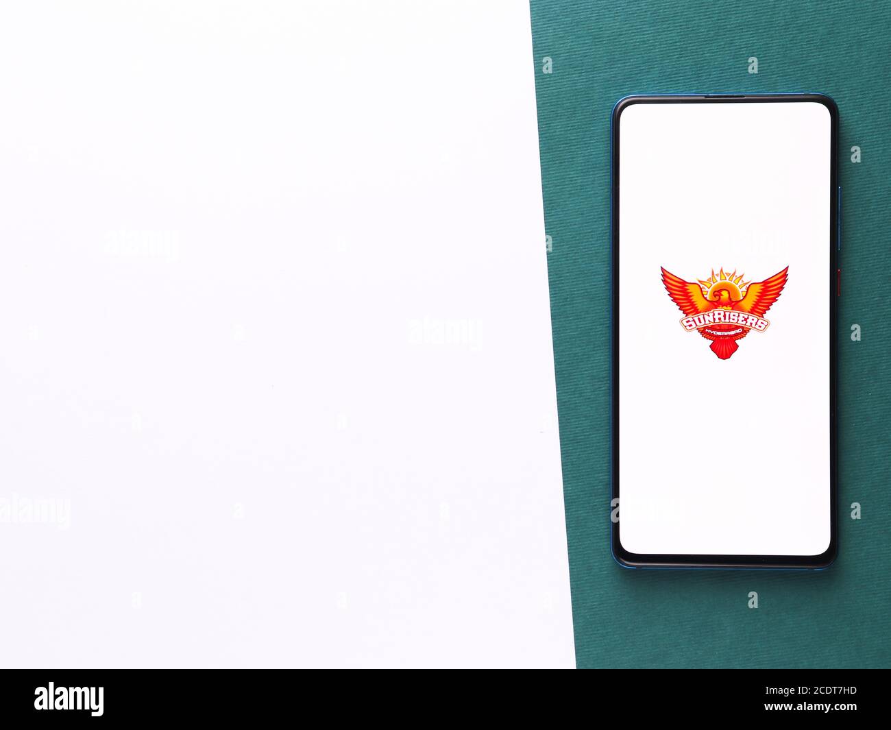 Assam, india - August 27, 2020 : Sunrisers Hyderabad logo on phone ...