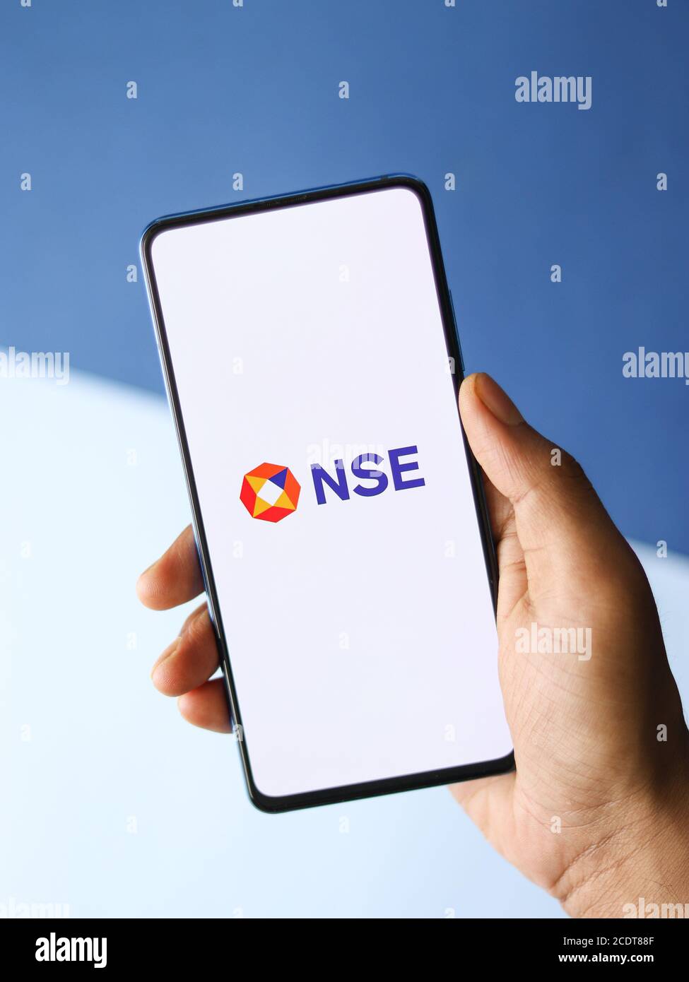 Assam, india - August 27, 2020 : NSE logo on phone screen stock image ...