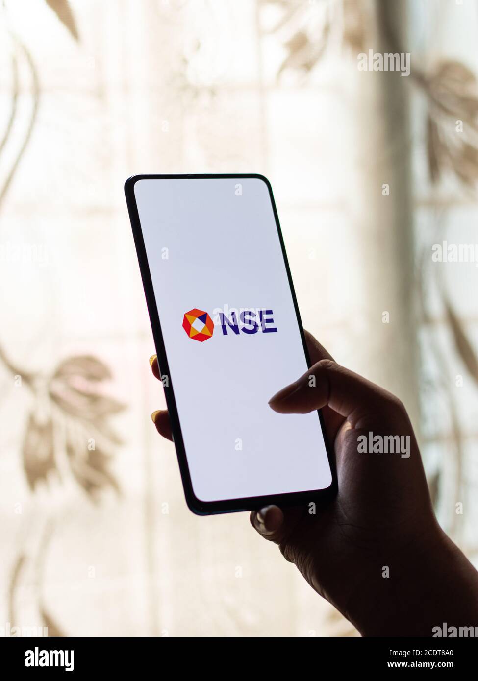 Assam, india - August 27, 2020 : NSE logo on phone screen stock image ...
