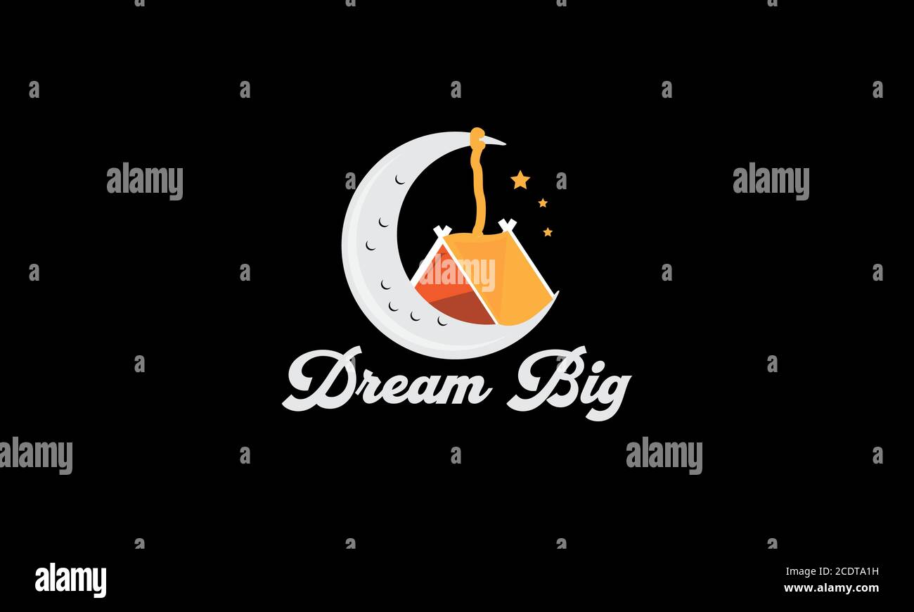 Summer crescent moon Stock Vector Images - Alamy