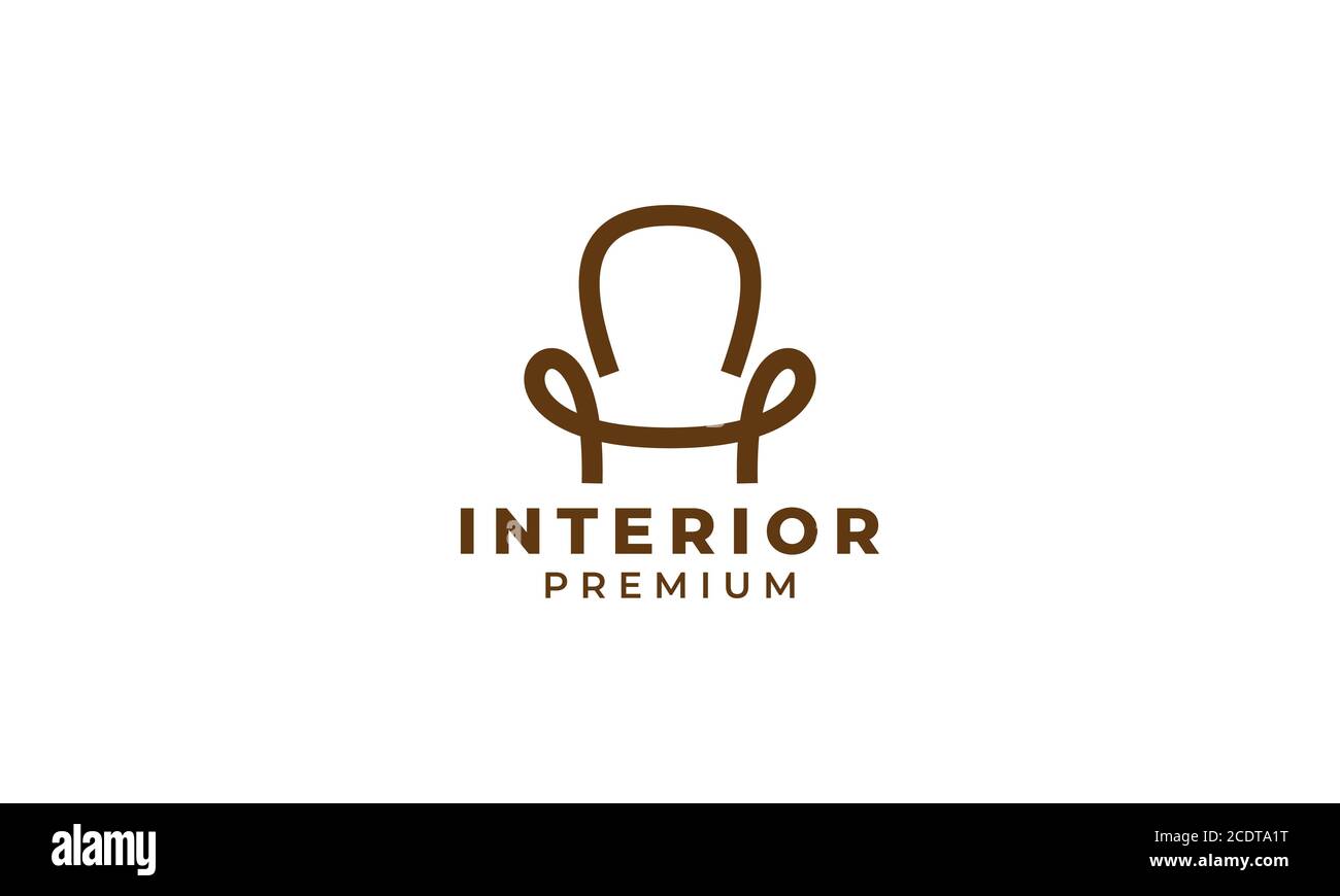 Square seat modern chair Stock Vector Images - Alamy