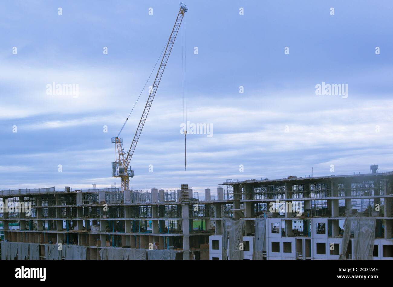 The construction of the building Stock Photo - Alamy
