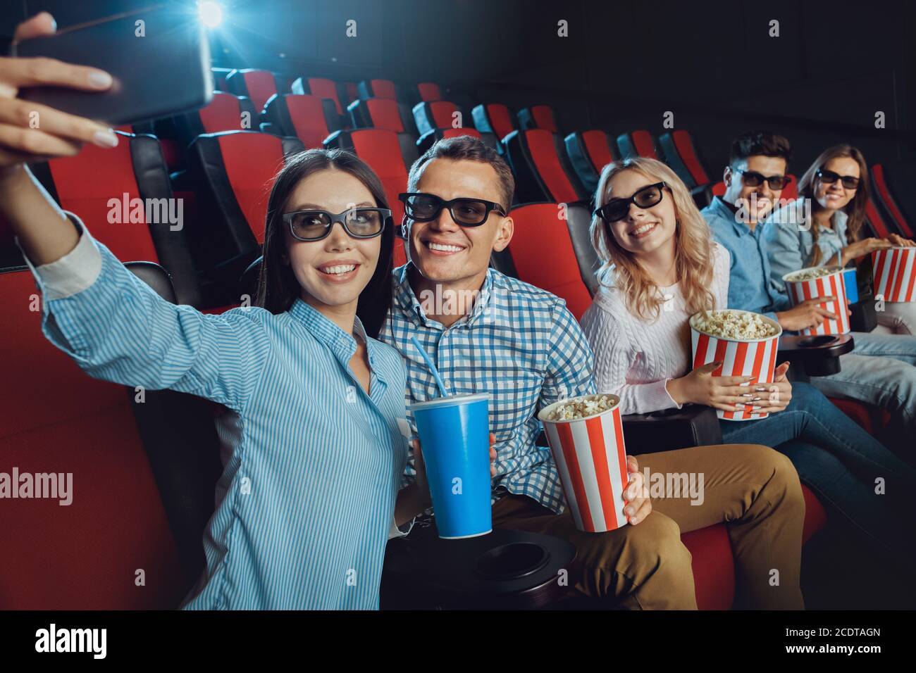 Audience in cinema wearing 3d hi-res stock photography and images - Alamy