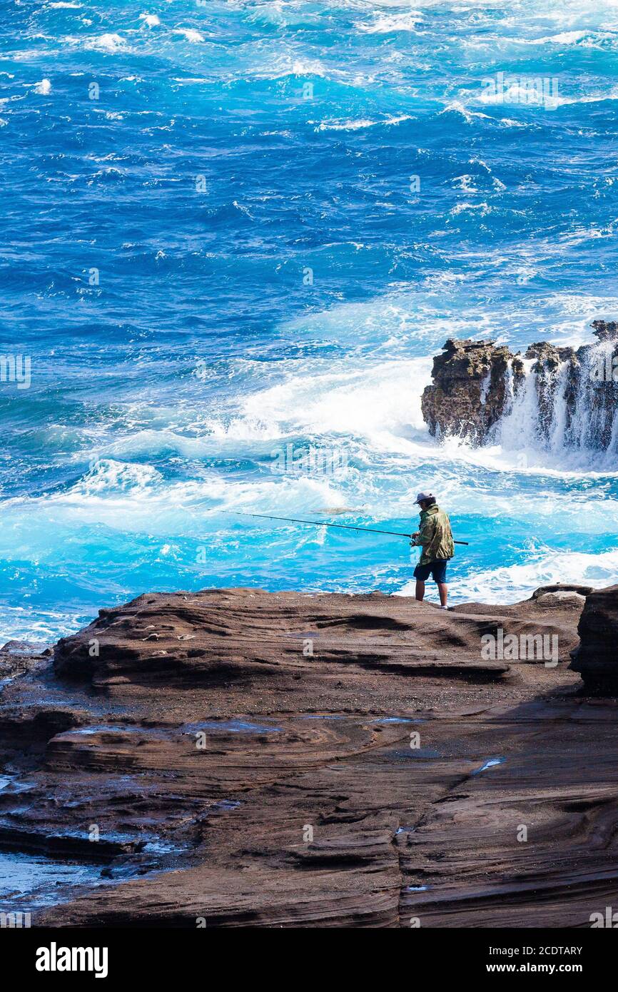 Hawaiian man sea hi-res stock photography and images - Alamy