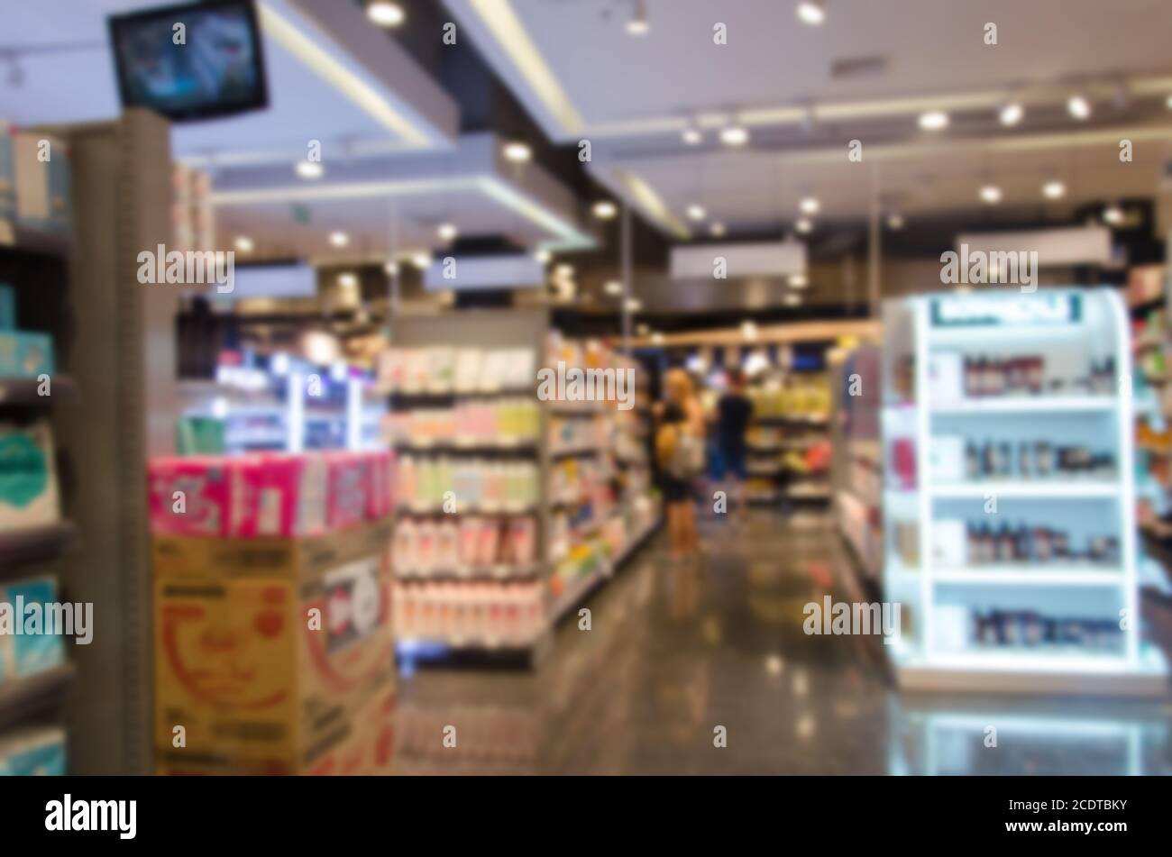 Abstract blurred supermarket hi-res stock photography and images - Alamy