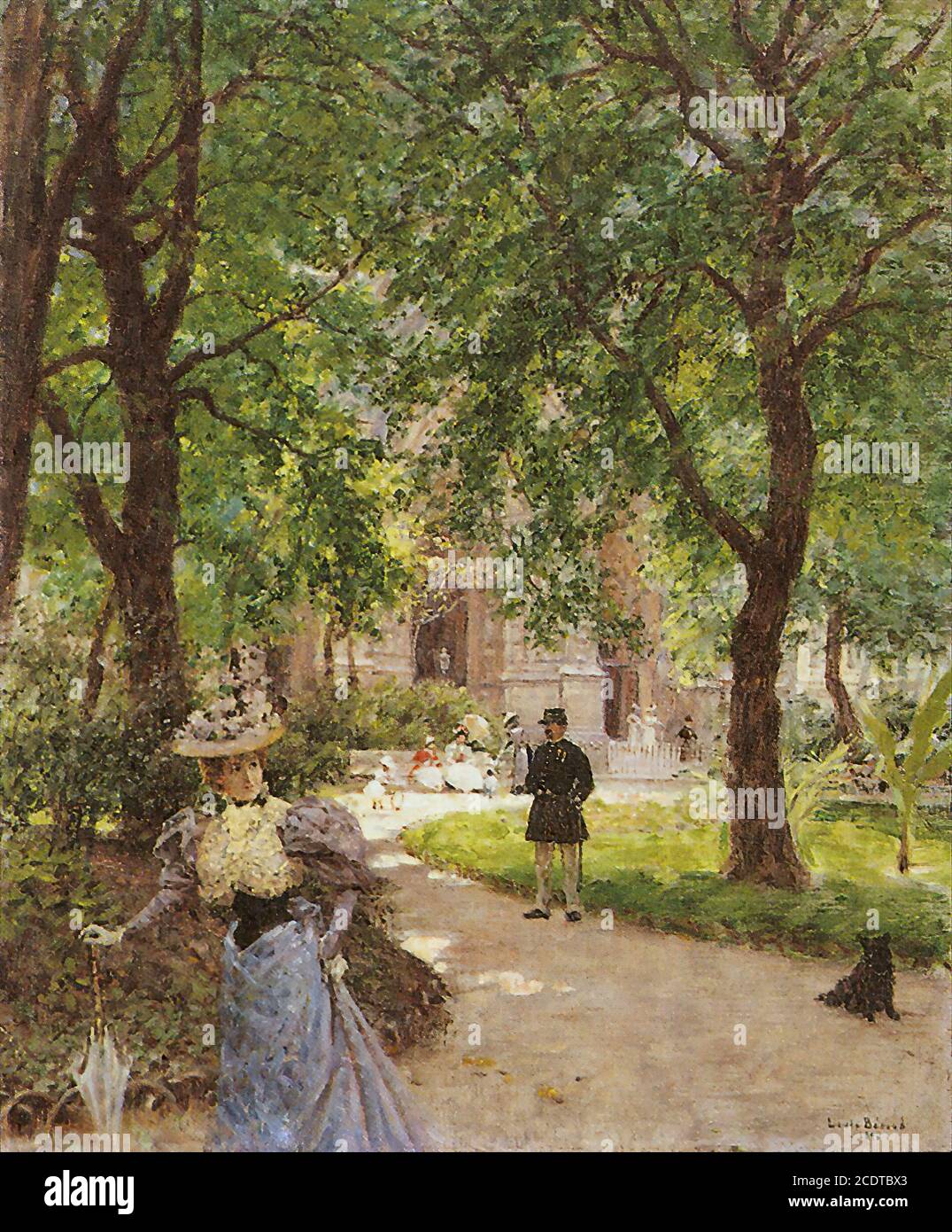 Beroud Louis - Sainte Clotilde Square Paris 1 - French School - 19th ...