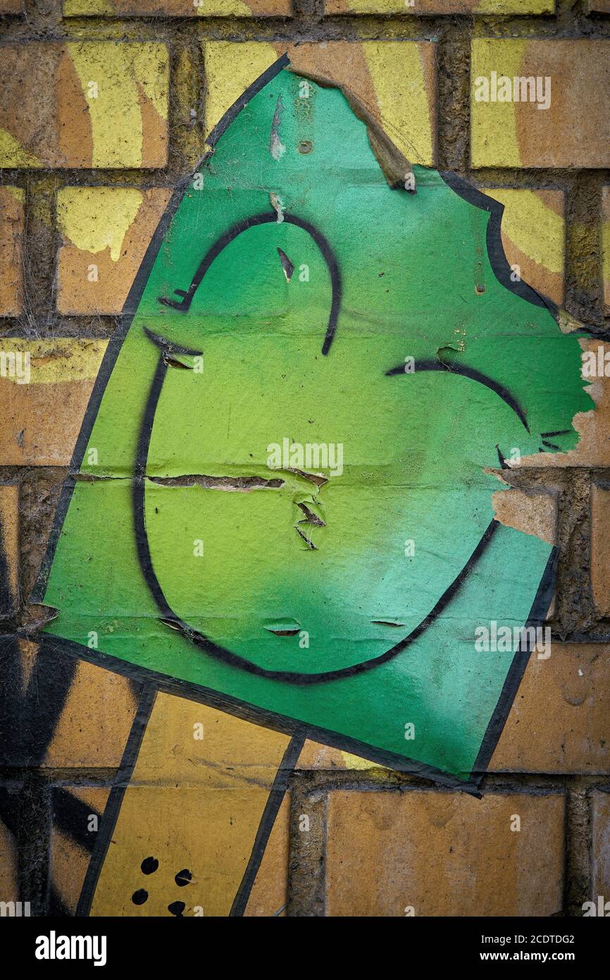 Street Art Ice Lolly by an unknown artist on a facade in ...