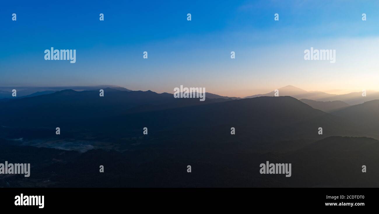 Aerial view beautiful sunrise landscape hi-res stock photography and ...