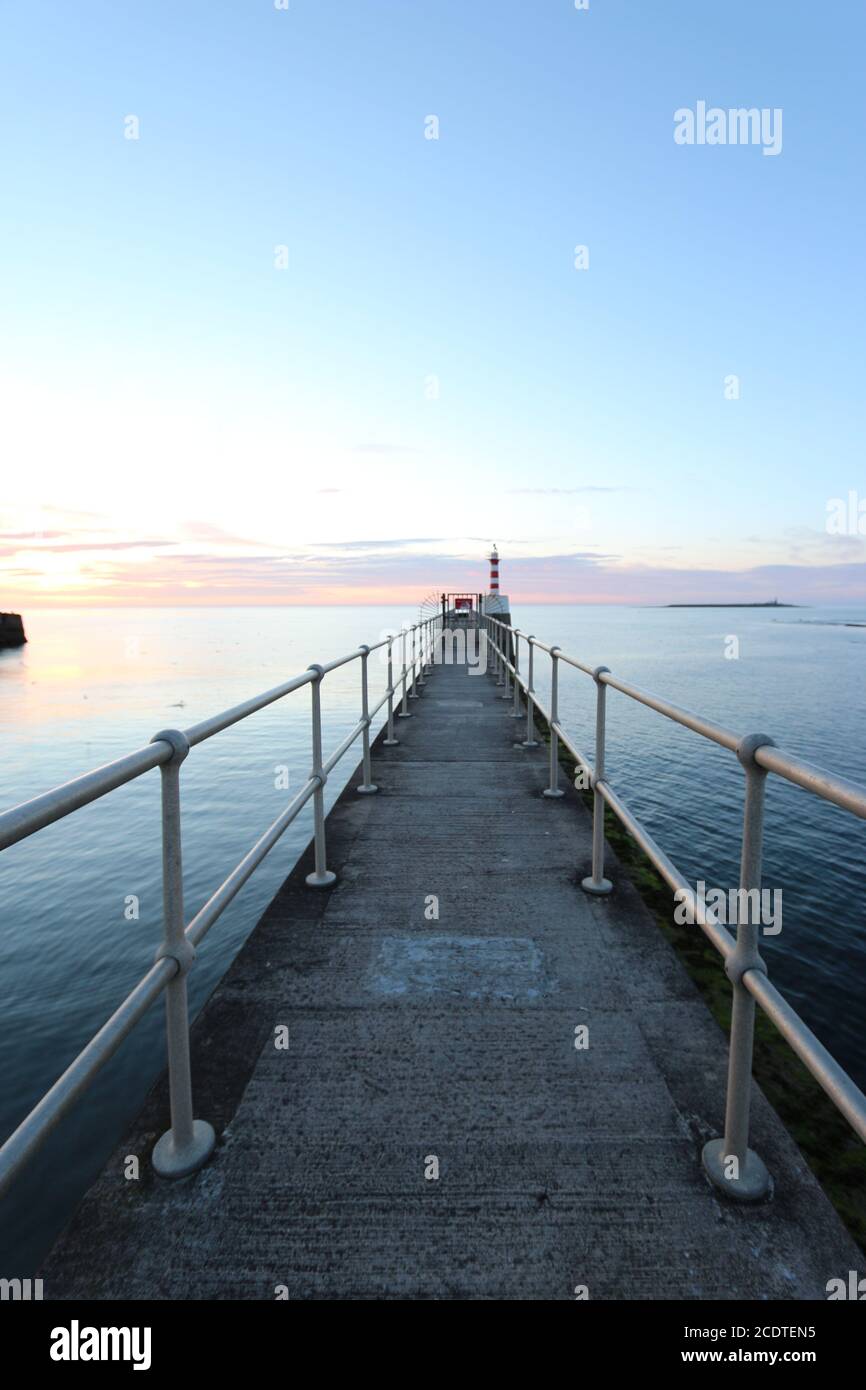 Amble pier hi-res stock photography and images - Alamy
