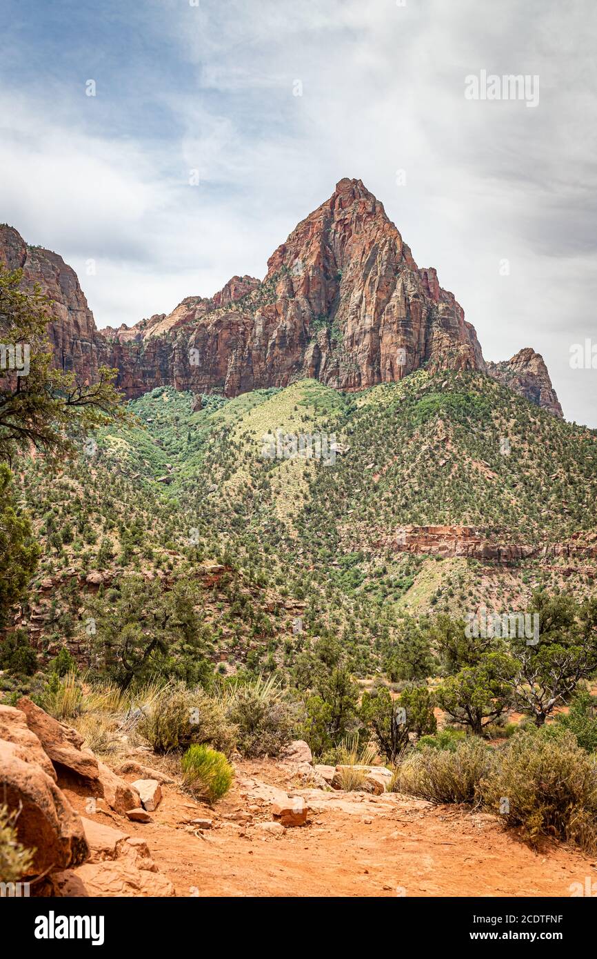 The Watchman Trail is a three mile round trip trail ending at the ...