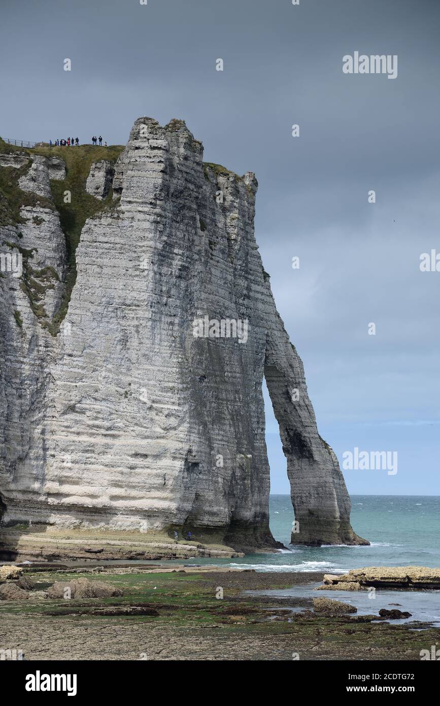 chalk coast near Etretat, Normandy Stock Photo - Alamy