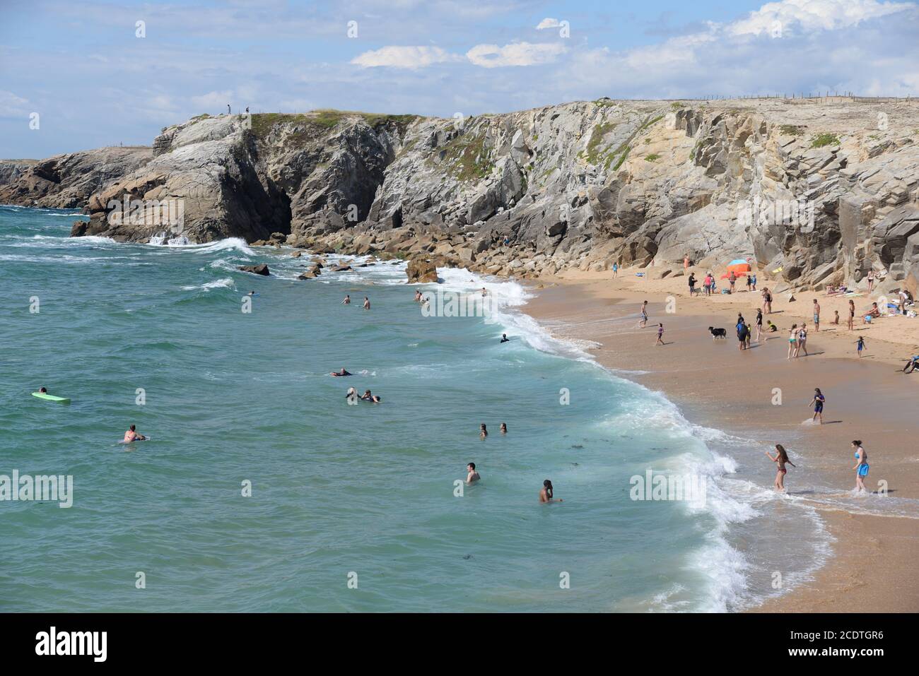 Beach on Quiberon, Brittany Stock Photo - Alamy