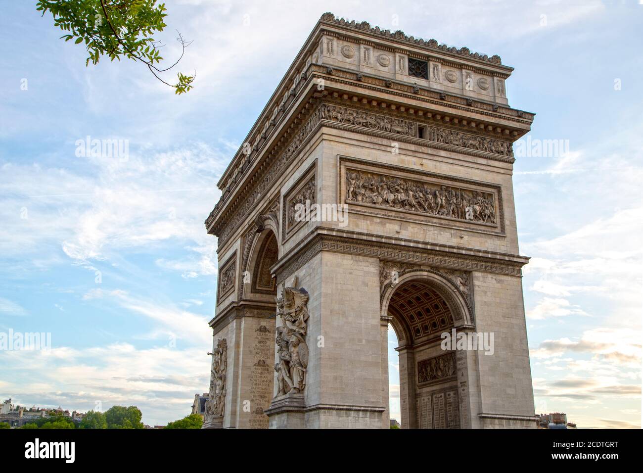 Arc de Triomphe (Triumphal Arch) of Paris, France, at Champs Elysees ...