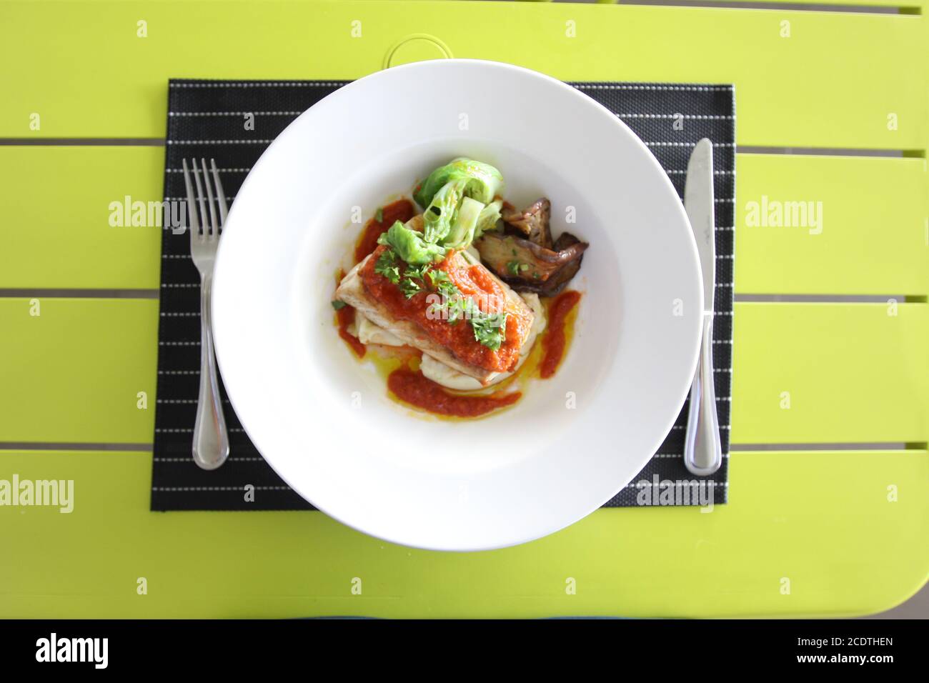 Restaurant menu. Dishes which give at restaurants. Salads, second ...