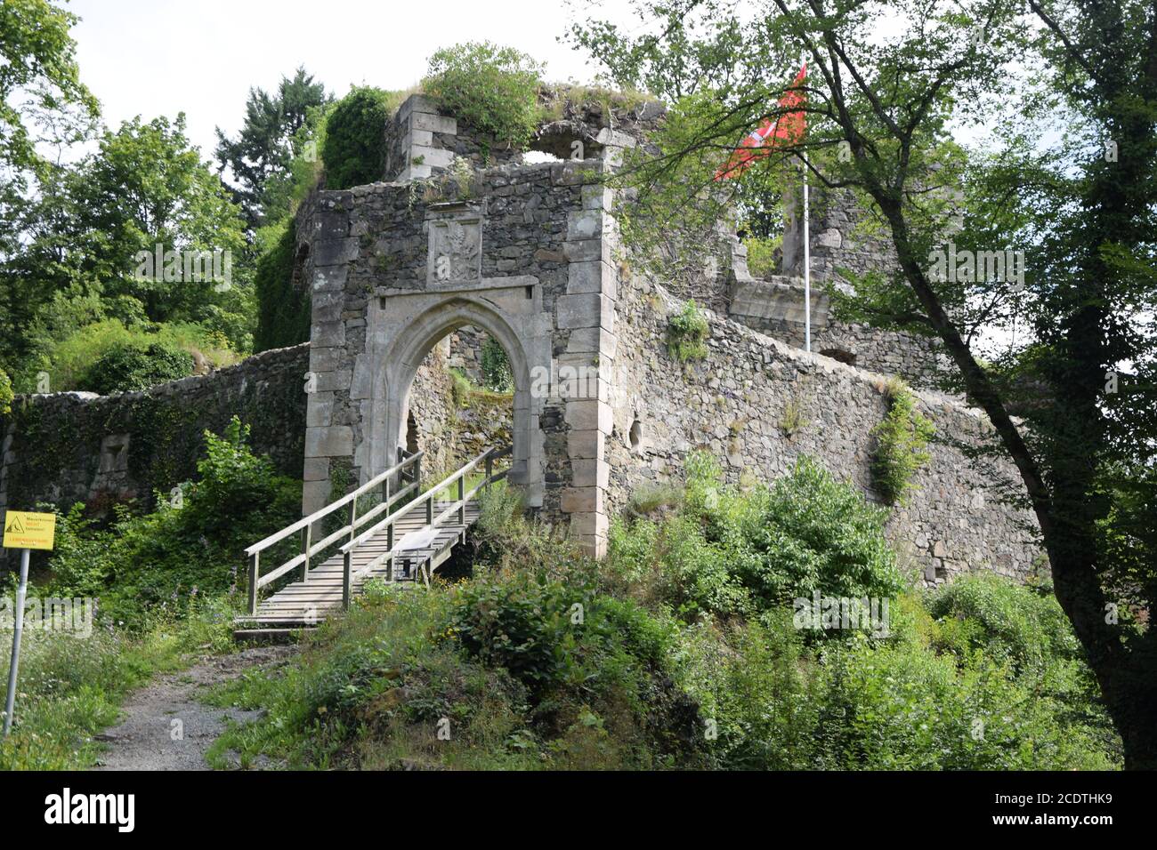 Hohenberneck castle ruin in the fichtelgebirge hi-res stock photography ...