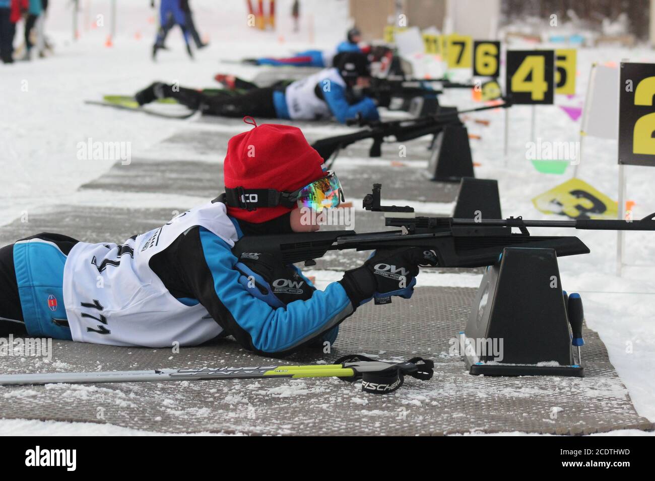 Biathlon. Biathlon competitions Stock Photo - Alamy