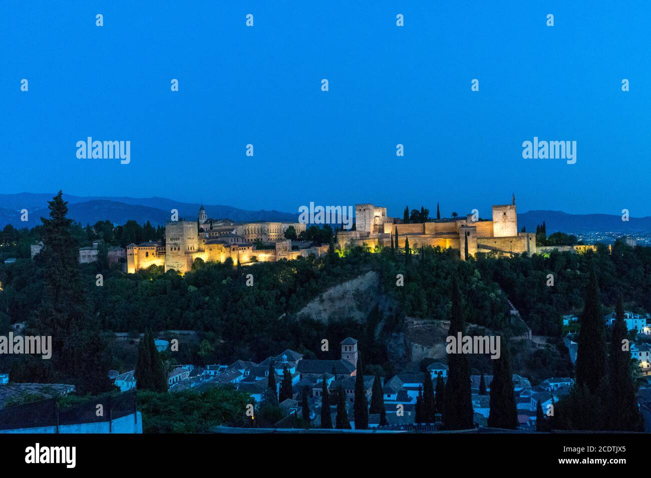 The magnificient Alhambra of Granada, Spain. Alhambra fortress at ...