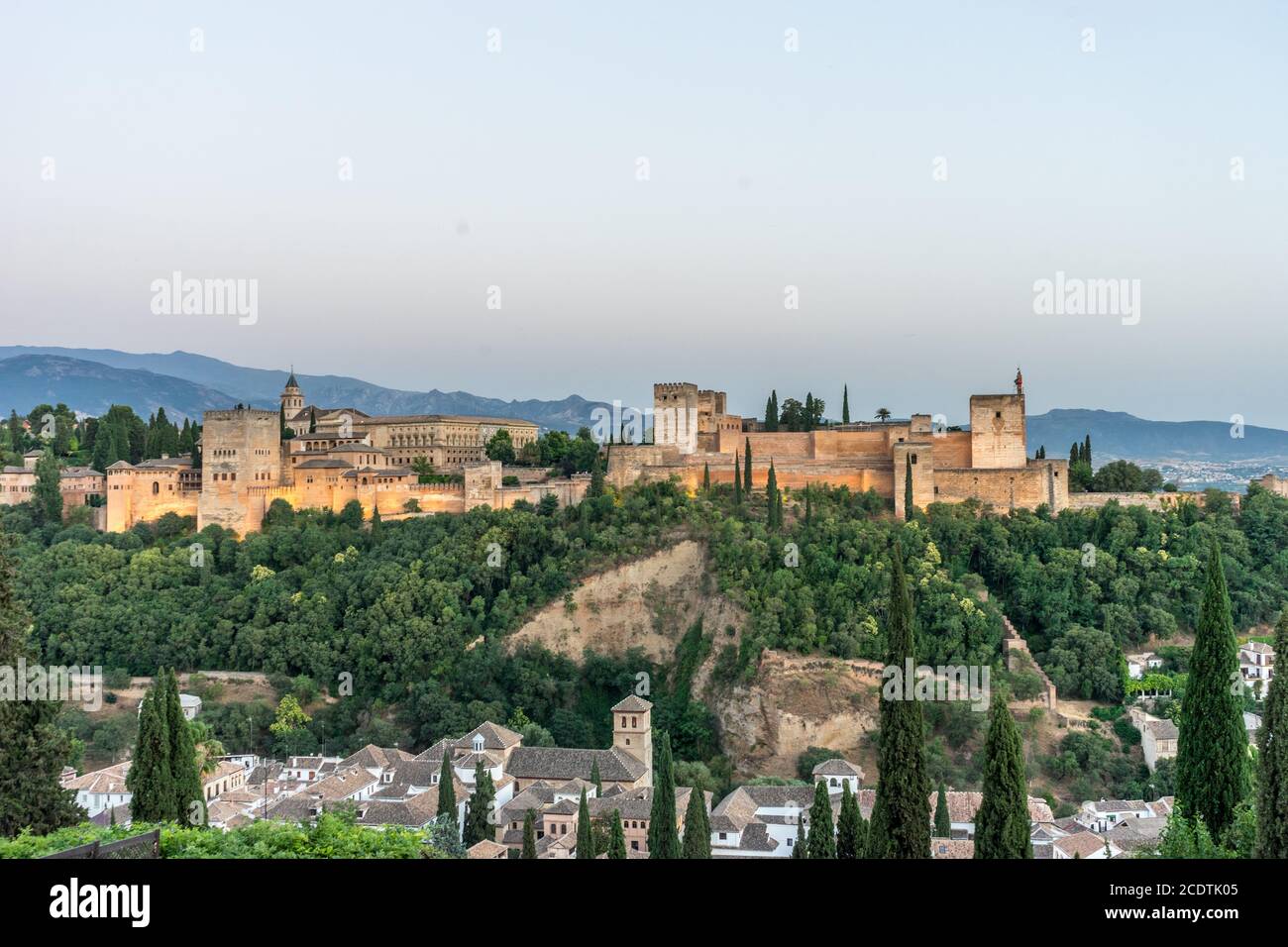 The magnificient Alhambra of Granada, Spain. Alhambra fortress at ...
