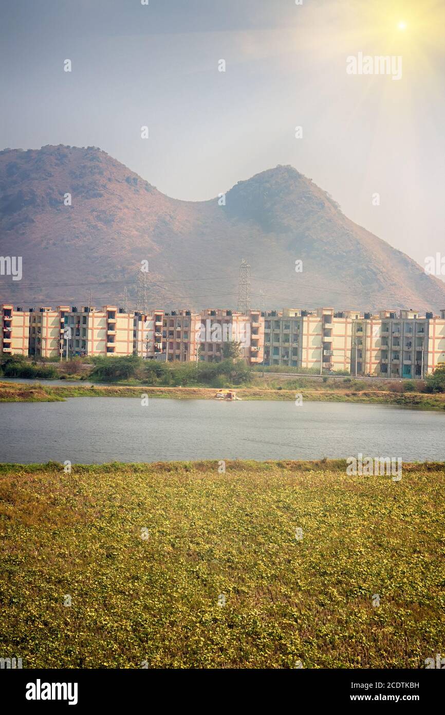 New village under construction in India Stock Photo - Alamy