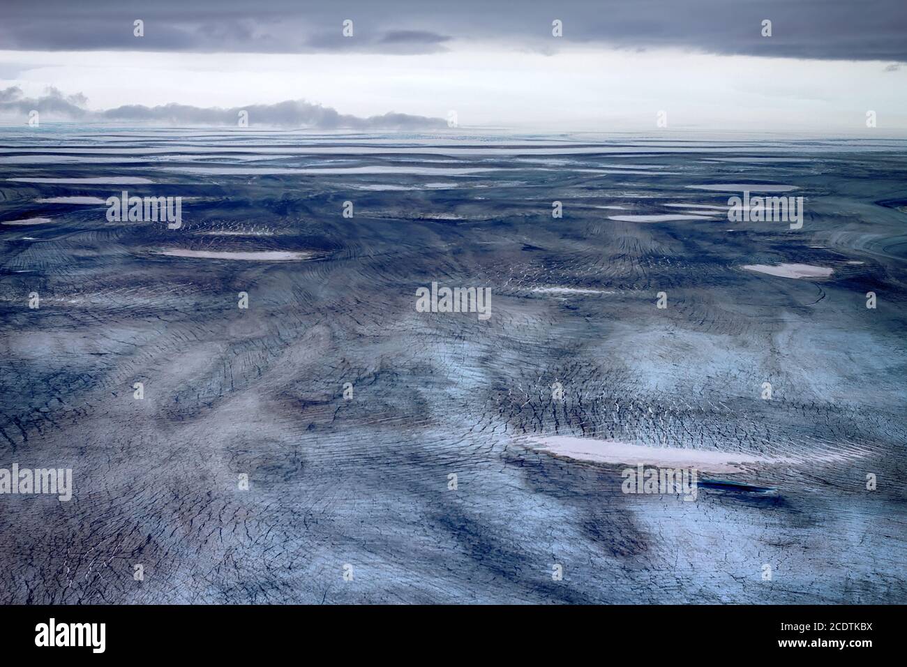 boundary of accumulation zone of dome cover glacier Stock Photo - Alamy