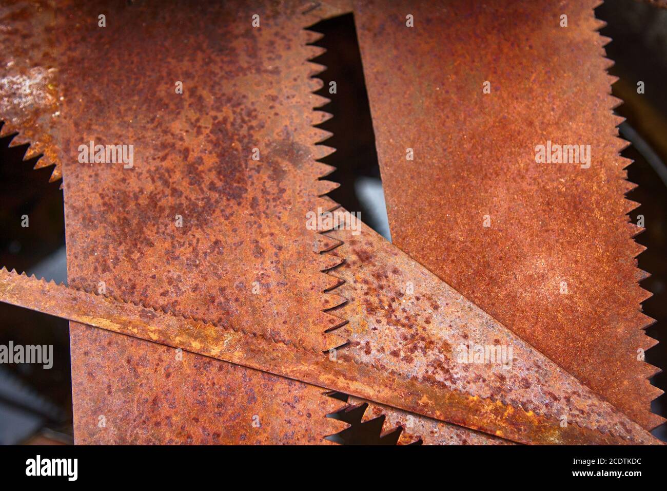 Old rusty saws Stock Photo - Alamy