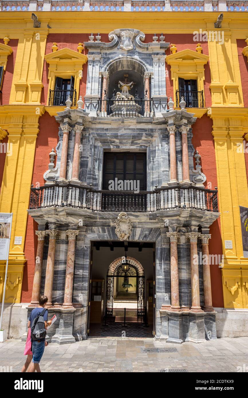 the episcopal palace in Malaga, Spain, Europe Stock Photo - Alamy