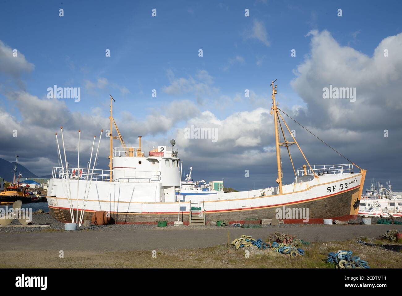 Museum ship in Höfn, Iceland Stock Photo - Alamy