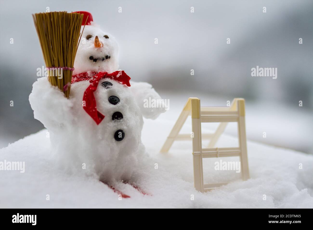 Winter snowman landscape hi-res stock photography and images - Alamy