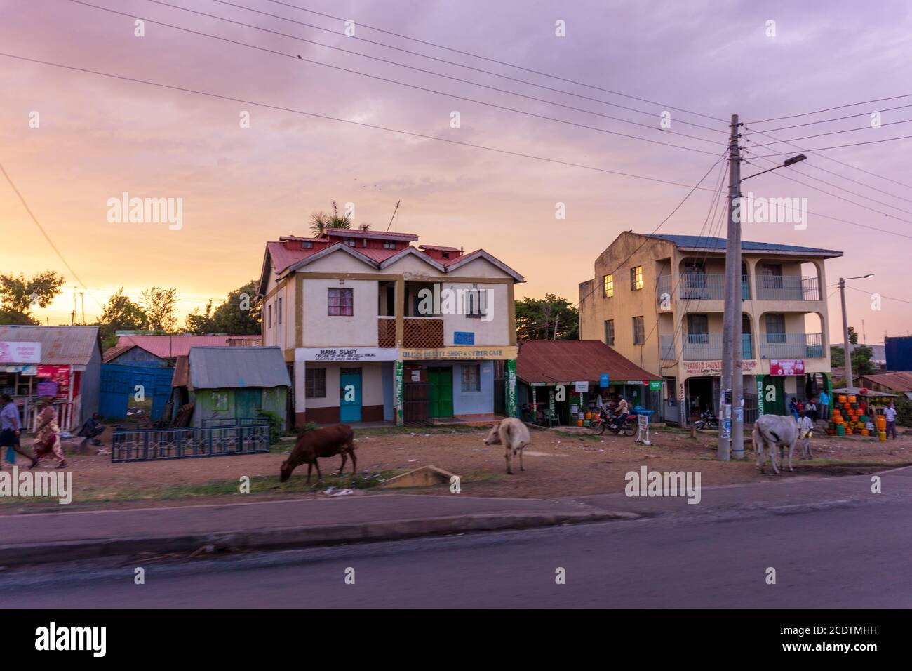 Living in Kenia - houses Stock Photo - Alamy
