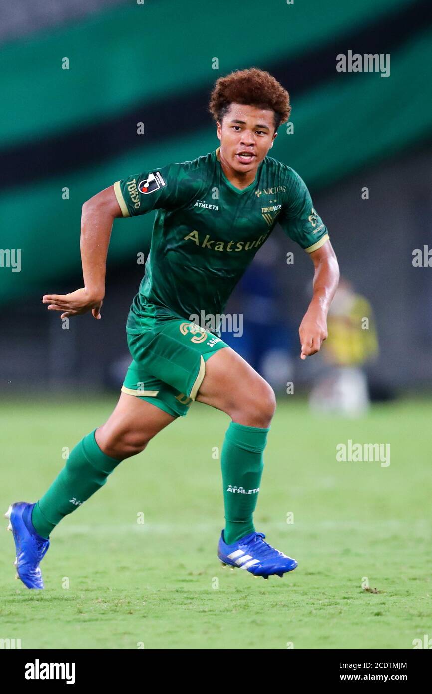 Tokyo, Japan. 29th Aug, 2020. Joel chima Fujita (Verdy) Football/Soccer ...