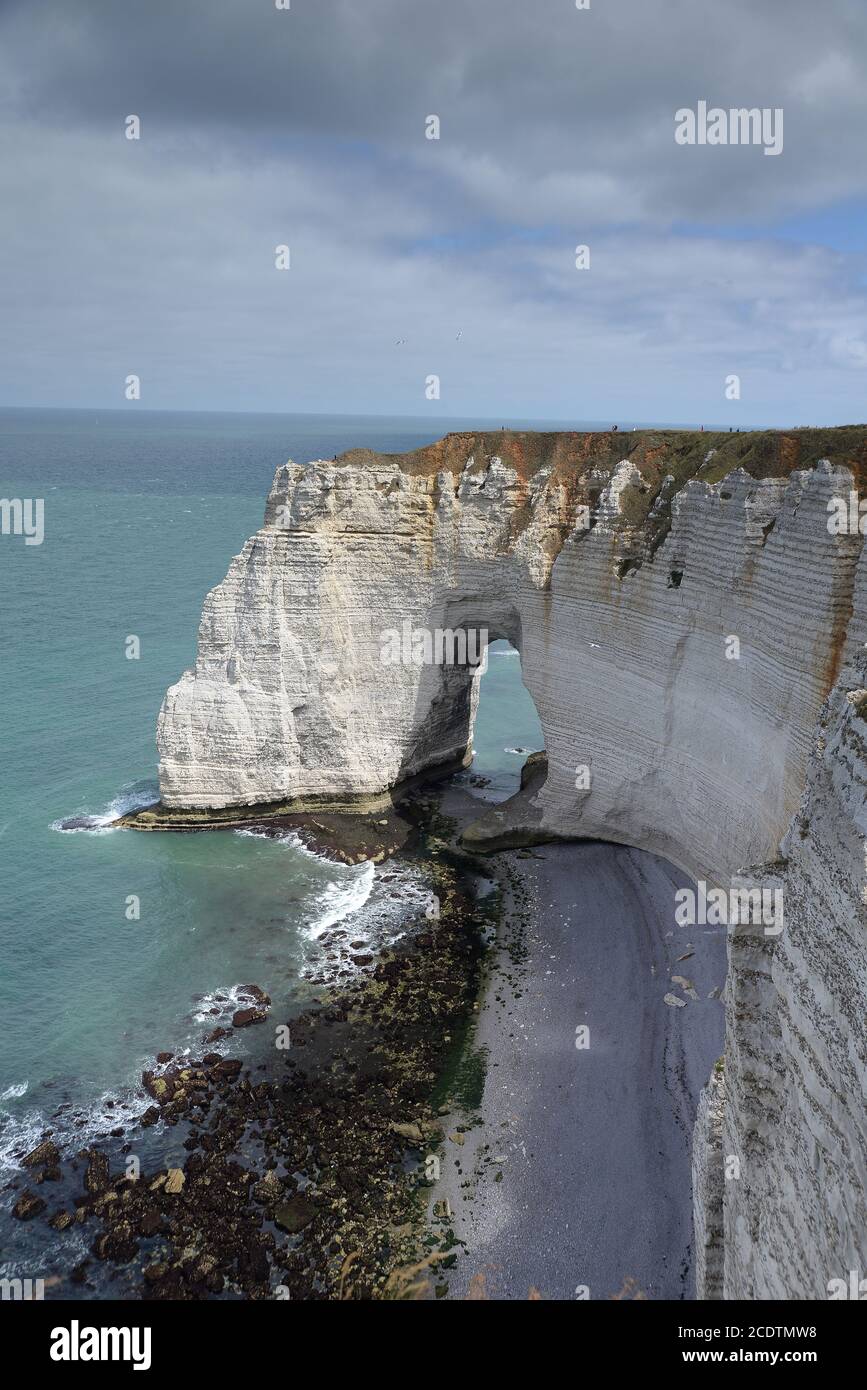 chalk coast near Etretat, Normandy Stock Photo - Alamy