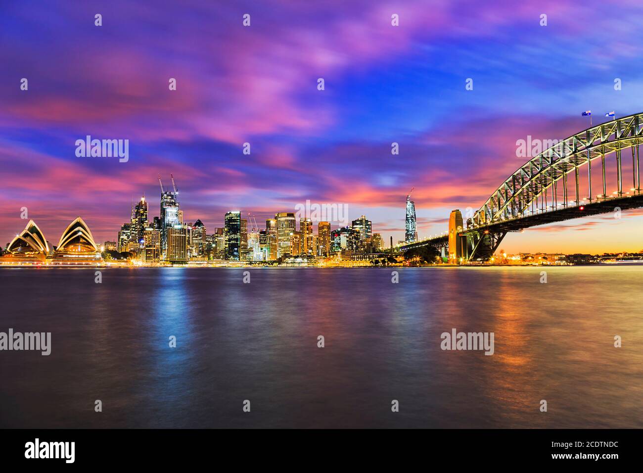 Sydney city skyline sunset hi-res stock photography and images - Alamy