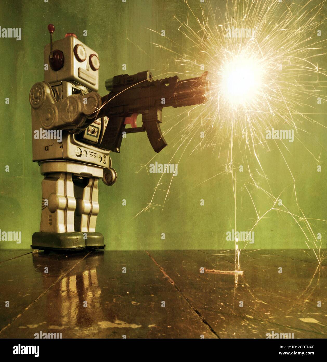 shoot them up robot Stock Photo - Alamy