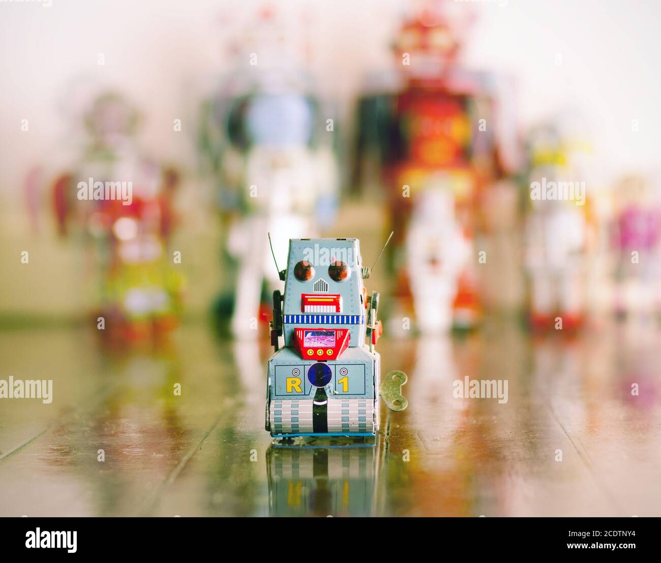 Tin toy robot collection hi-res stock photography and images - Alamy