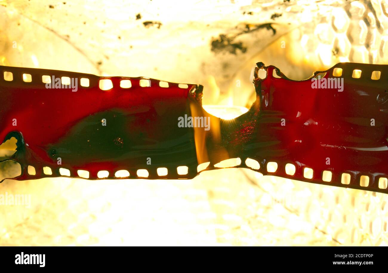 Damaged film texture hi-res stock photography and images - Alamy